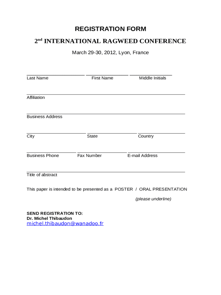 RGS-IBG Annual International Conference - Registration Doc Template ...