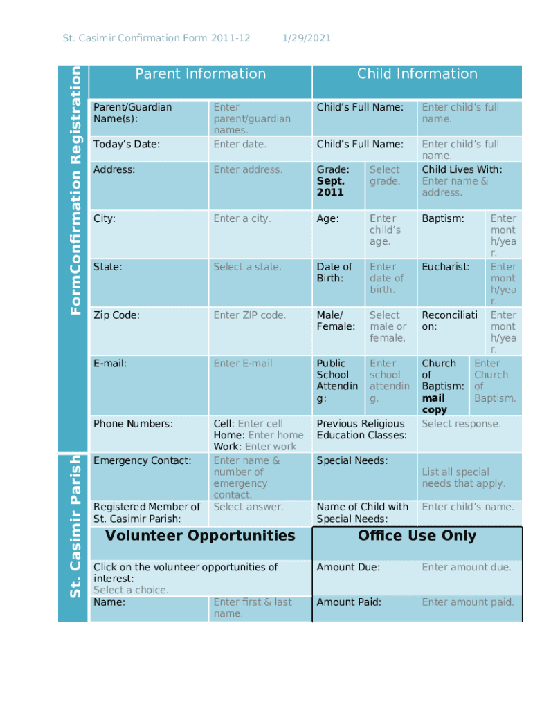 Enter parent/guardian names Doc Template | pdfFiller