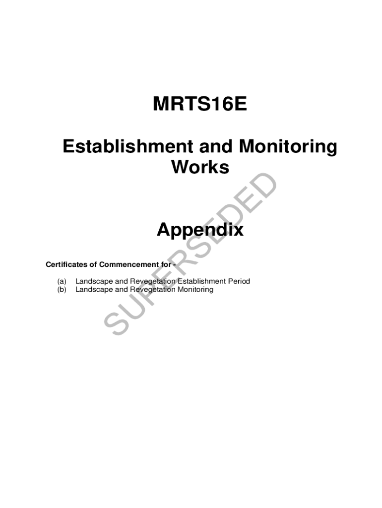 Fillable Online Landscape Inspection Manual, 2014 Edition: For e ...