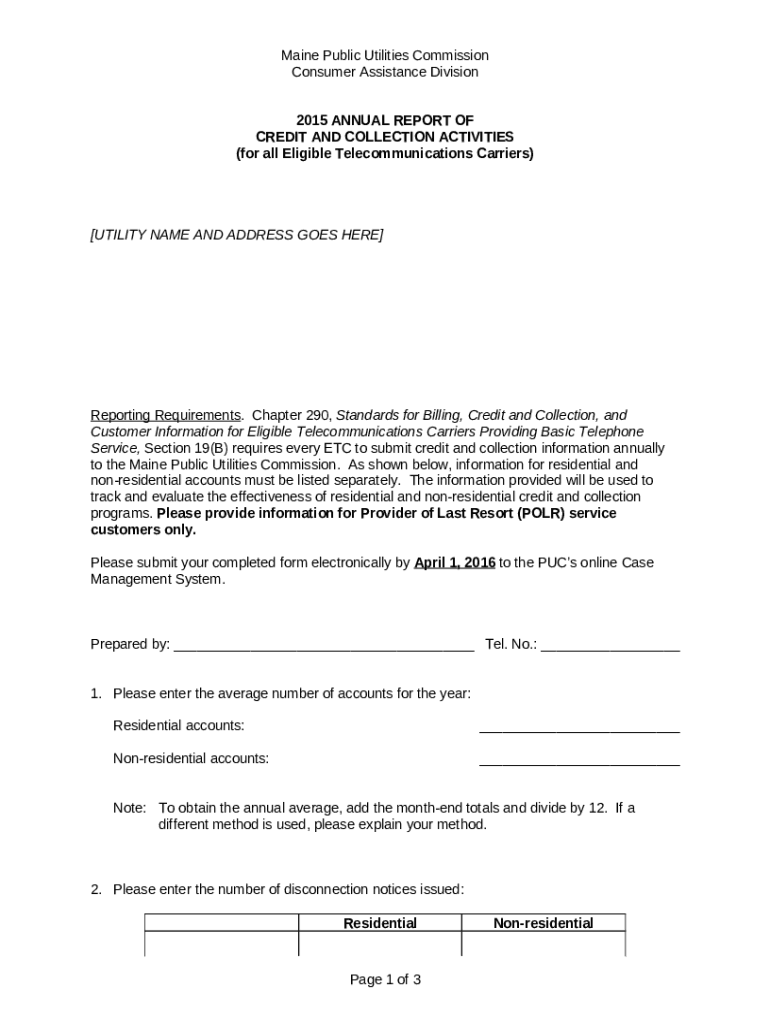 Telecommunications Carrier Annual Reporting Requirements ... Doc ...