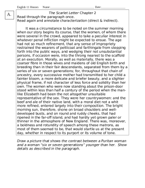 scarlet letter chapter 2 analysis Doc Template | pdfFiller