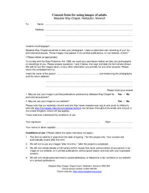 Fillable Online child protection policy form 13 - consent form for ...