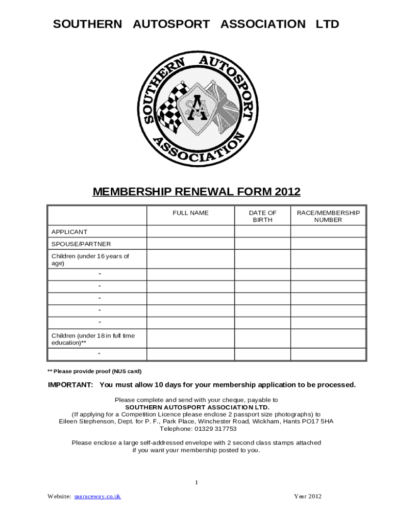 Membership Renewal Template Jot Doc Template | pdfFiller
