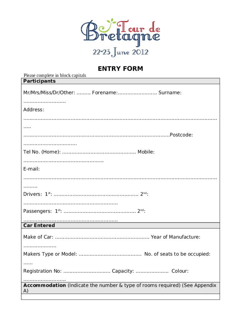 Please complete this in BLOCK CAPITALS and send it ... Doc Template ...