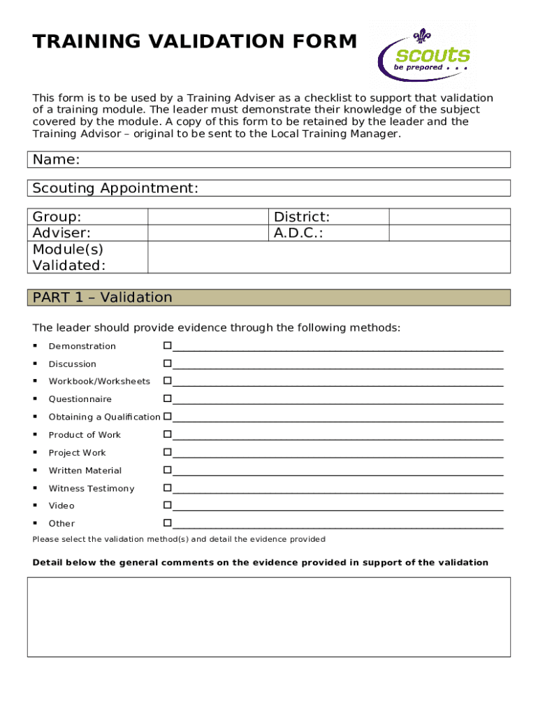 This is to be used by a Training Adviser as a checklist to support that ...