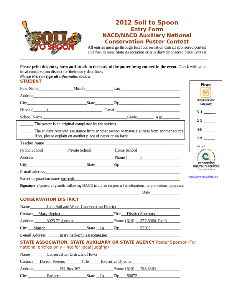 NACD/NACD Auxiliary National Conservation Poster Contest Doc Template ...