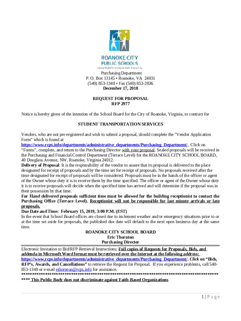 ROANOKE - rcps.info Doc Template | pdfFiller