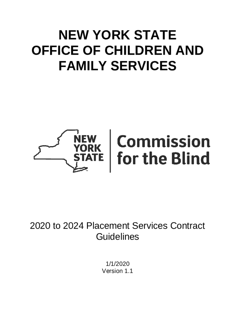 PLACEMENT: GENERAL GUIDELINES - Home OCFS - ocfs ny Doc Template ...