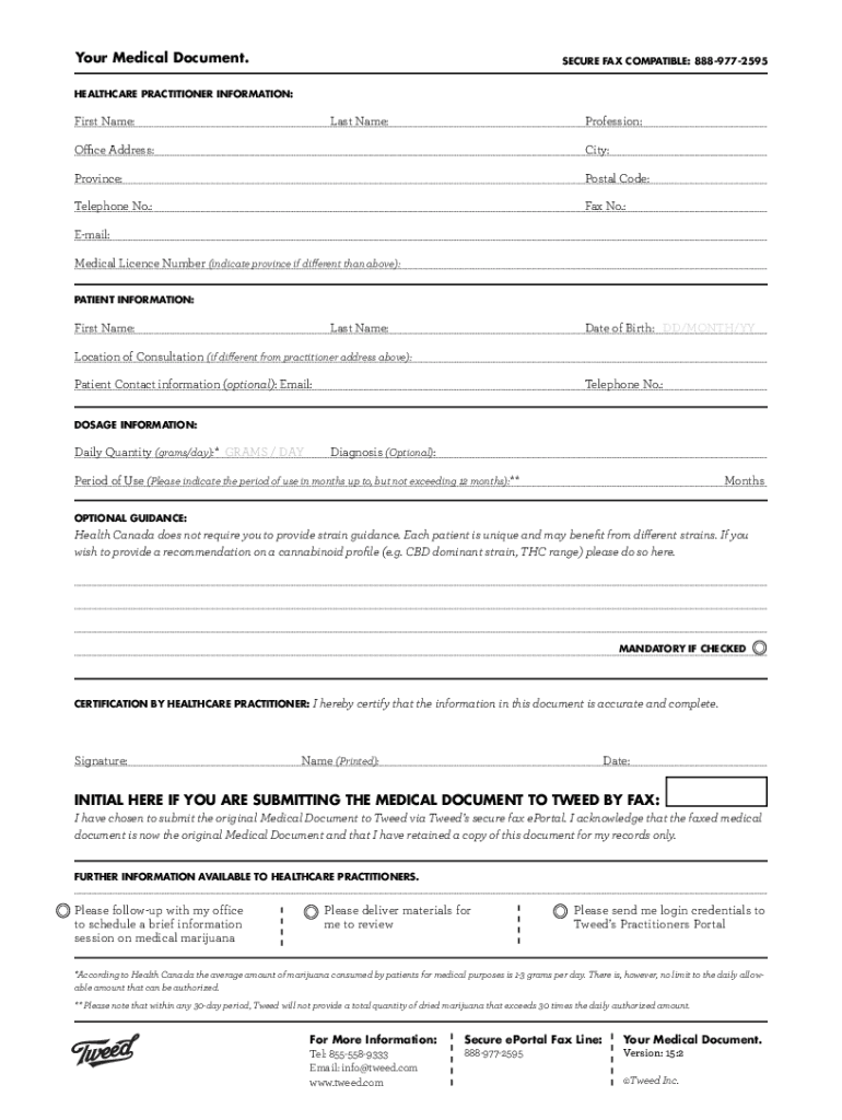 Fillable Online Medical Marijuana (Cannabis) Authorization Guidelines ...