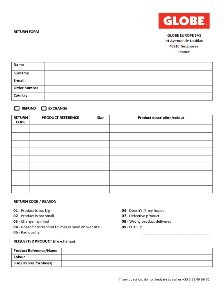 Fillable Online Sample Letter to Return Products or Ordered Items Fax ...