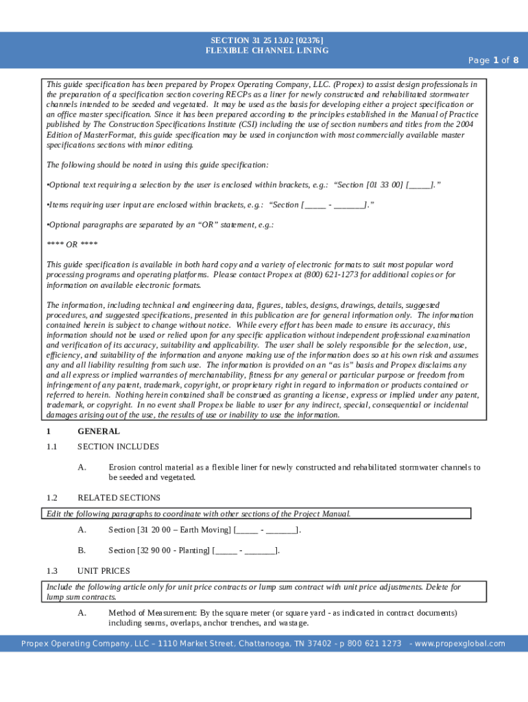 SECTION 02376 - BuildSite Doc Template | pdfFiller
