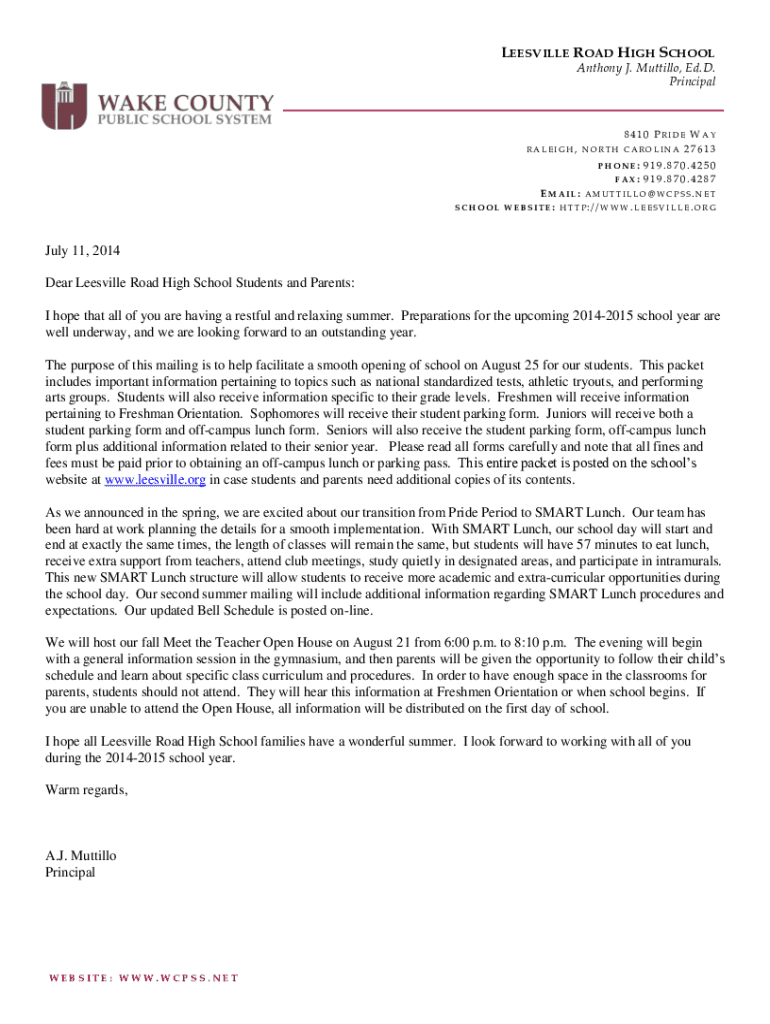 Fillable Online Fillable Online wcpss 11th and 12th Grade Students ...