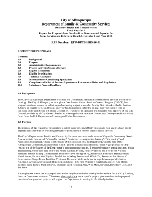 RFP Number:RFP-DFCS-HHS-16-01 Doc Template | pdfFiller