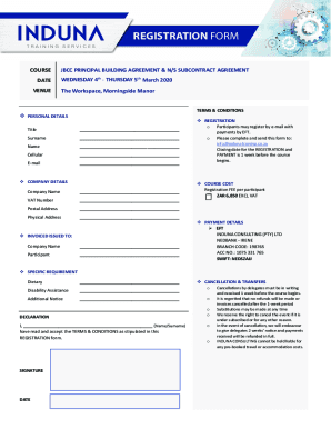 Fillable Online JBCC PRINCIPAL BUILDING AGREEMENT - 4-5 MARCH 2020 ...