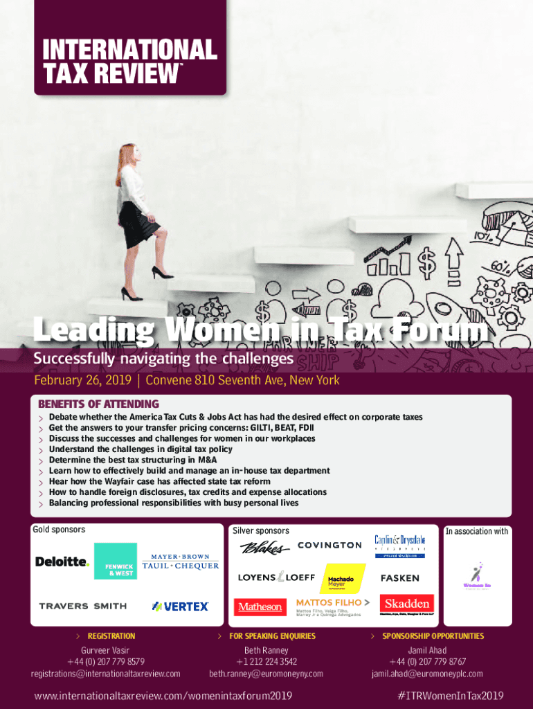 Fillable Online Leading Women in Tax Forum Fax Email Print - pdfFiller