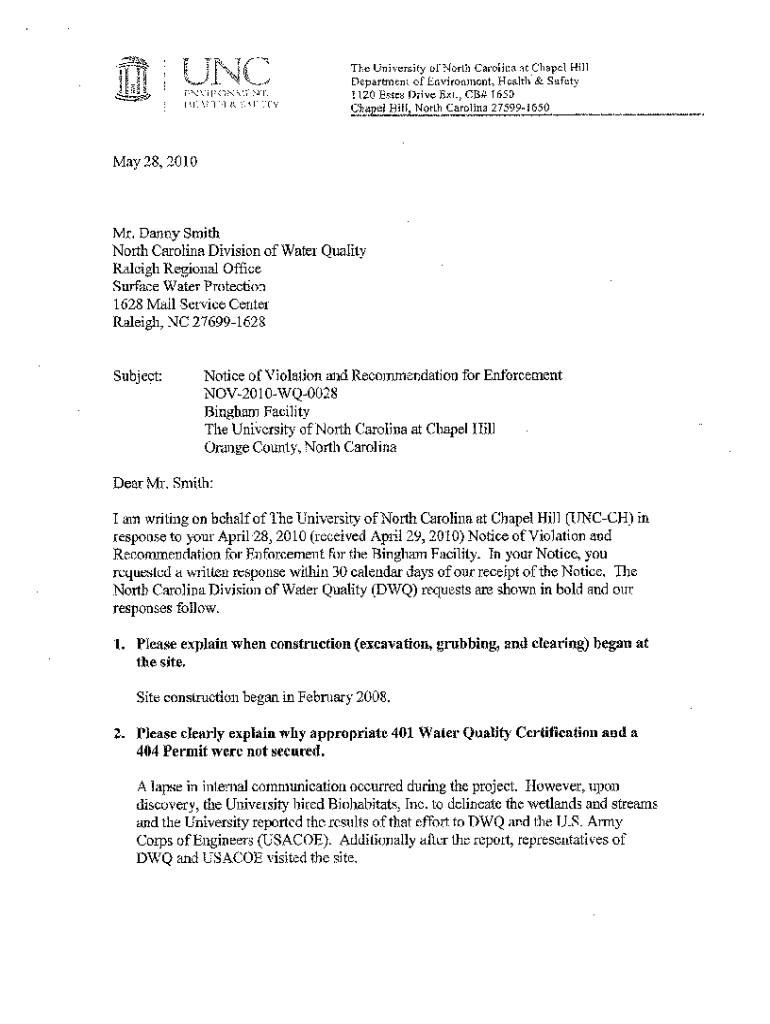 Fillable Online ehs unc :",; Vl 1 Fax Email Print - pdfFiller