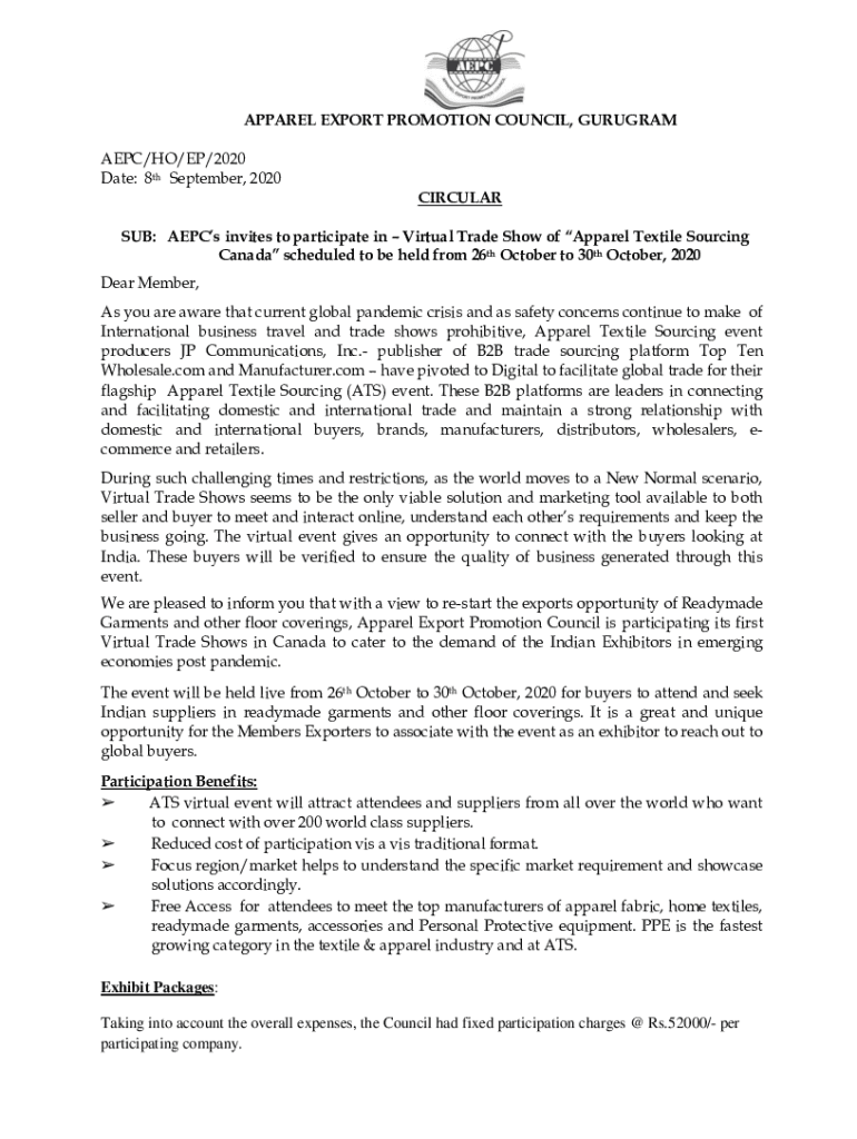 Fillable Online aepc gurgaon Fax Email Print - pdfFiller