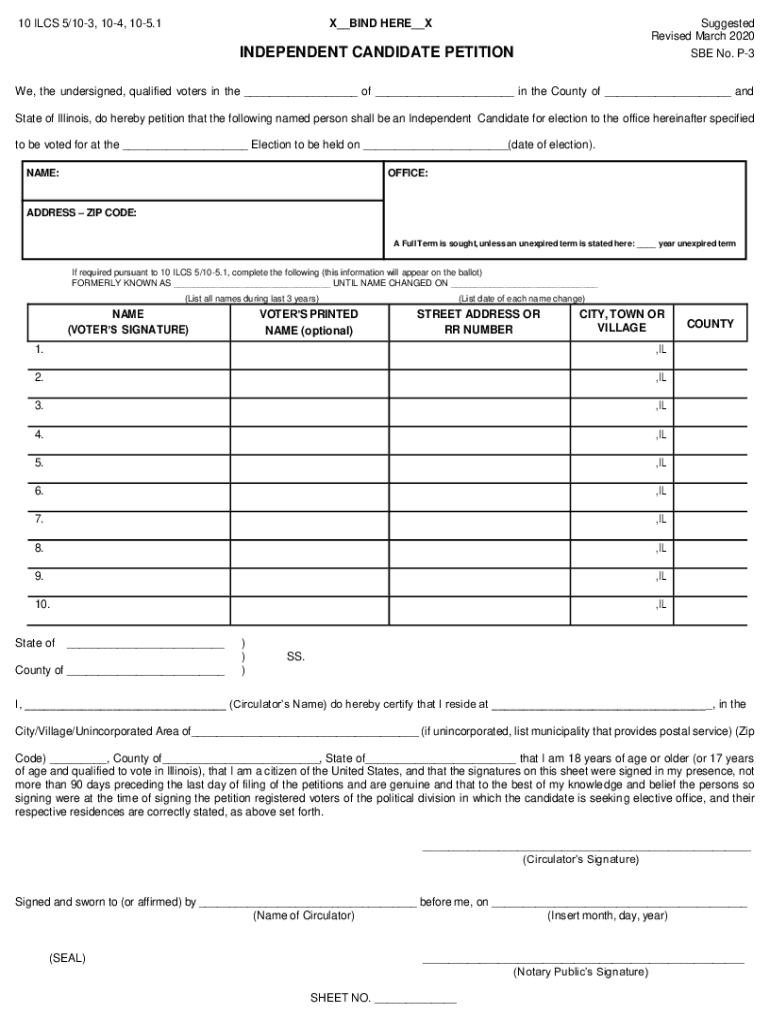 IL SBE P 3 2020 2022 Fill And Sign Printable Template Online US