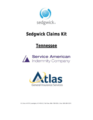 Fillable Online Your claim - Sedgwick Fax Email Print - pdfFiller