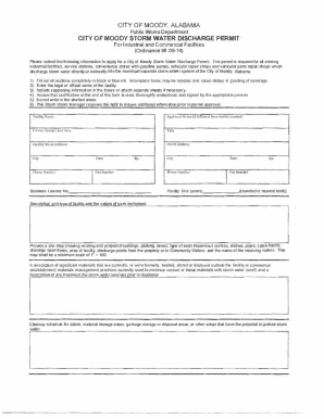 Fillable Online Industrial & Commercial Permit Form Fax Email Print ...