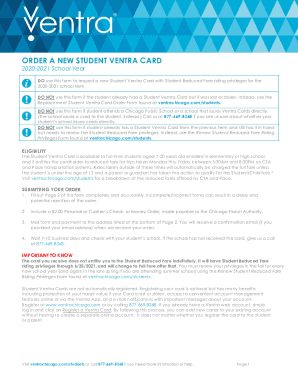 Fillable Online Ventra Student Order Form New 2019-20SchoolYear Fax Email Print - pdfFiller