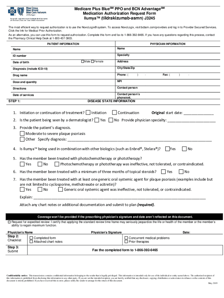 Fillable Online Ilumya (tildrakizumab-asmn) request form Fax Email Print - pdfFiller