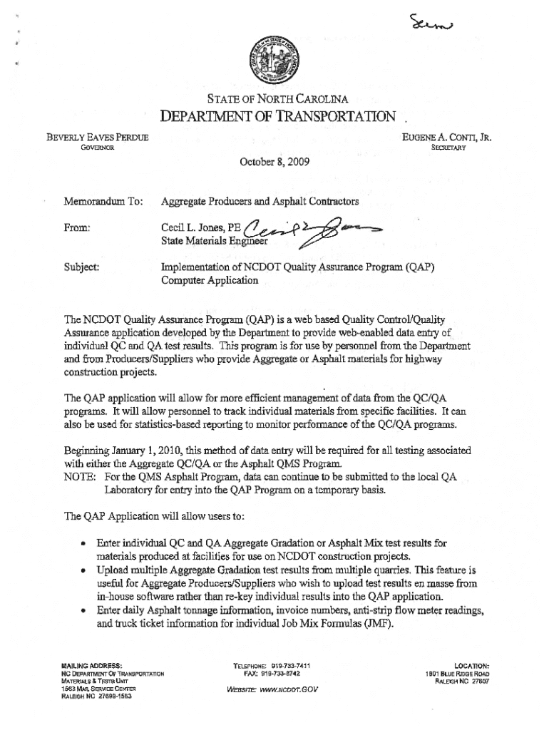 Fillable Online STATE OF NORTH CAROLINA DEP AR'Th1ENT OF ... - Connect ...