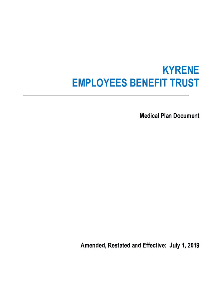 Fillable Online KYRENE EMPLOYEES BENEFIT TRUST Fax Email Print - pdfFiller