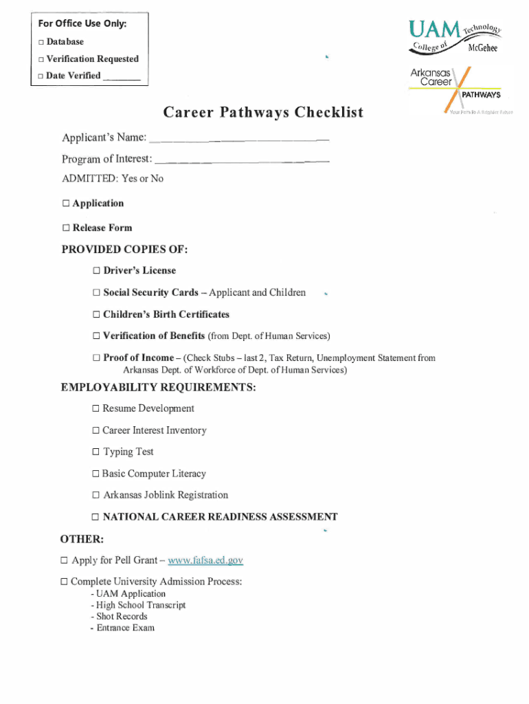 Fillable Online uam-web2 uamont UAM Career Pathways Application Fax ...