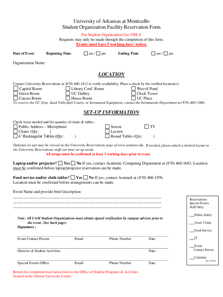Fillable Online uam-web2 uamont University of Arkansas at Monticello ...