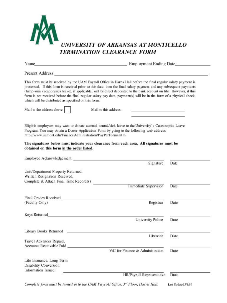 Fillable Online uam-web2 uamont UNIVERSITY OF ARKANSAS AT MONTICELLO ...