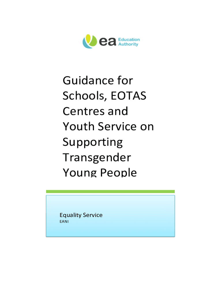 Fillable Online Guidance for Schools, EOTAS Centres and Youth Service ...
