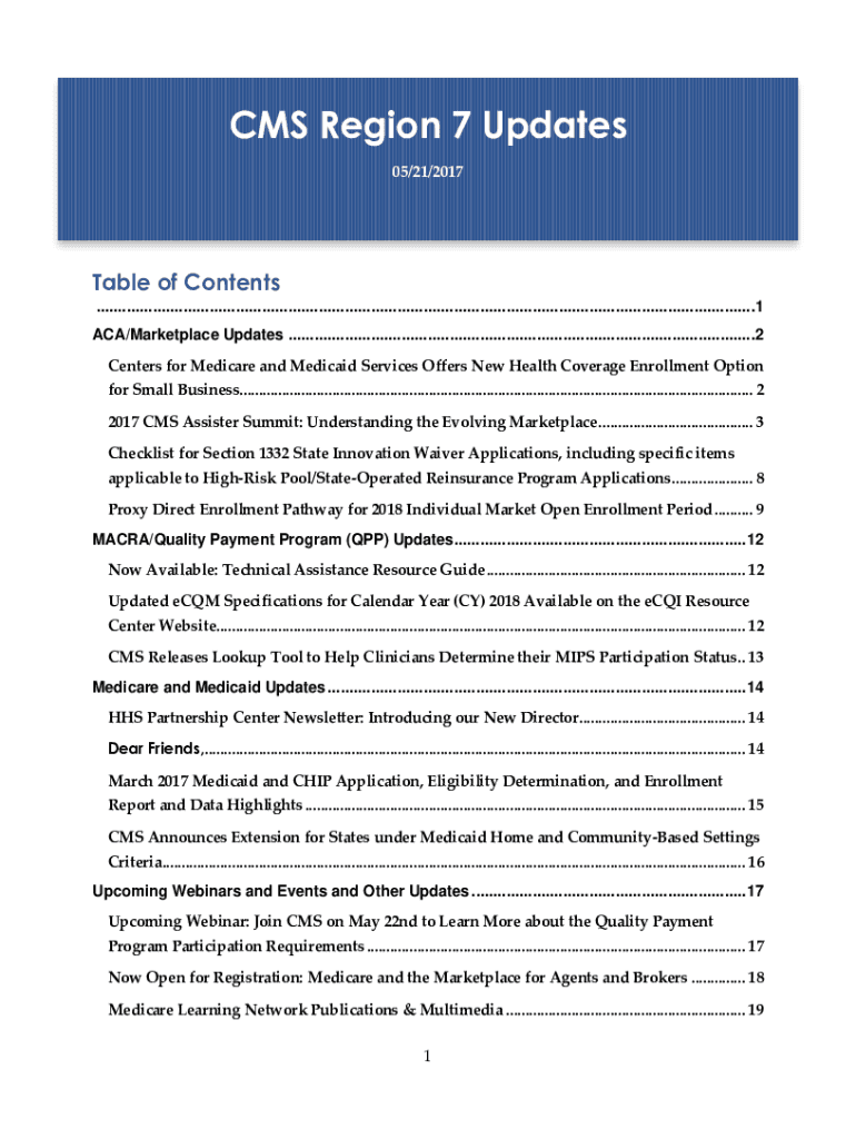 Fillable Online CMS Region 7 Updates - ruralhealthinfocenter.health.mo ...
