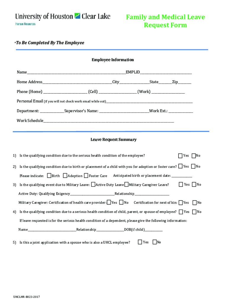 Fillable Online Family and Medical Leave: Required Paperwork for ...