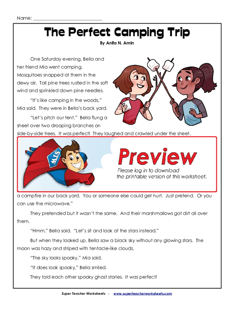 The Perfect Camping Trip Answer Key - Fill Online, Printable, Fillable ...