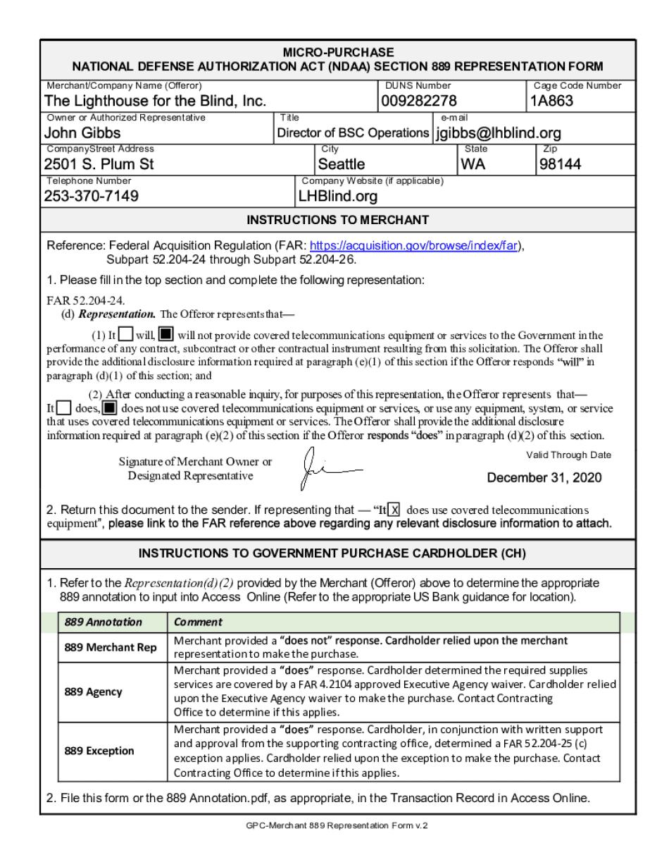 Gpc Merchant 889 Representation Form V 2 Blank Fill Online Printable