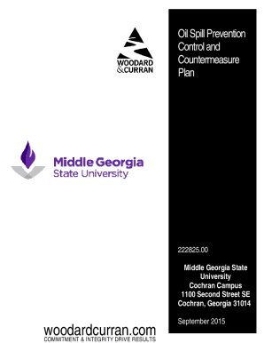 Fillable Online MGA Cochran Campus Oil SPCC Plan - 093015 Rons edit Fax ...