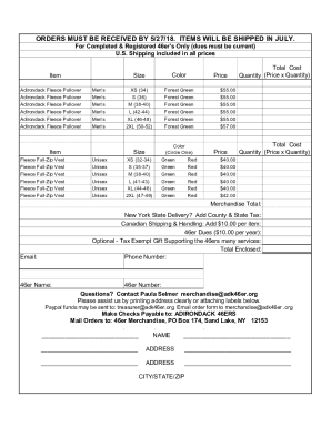 Fillable Online Spring Special Order Form.pdf Fax Email Print - pdfFiller