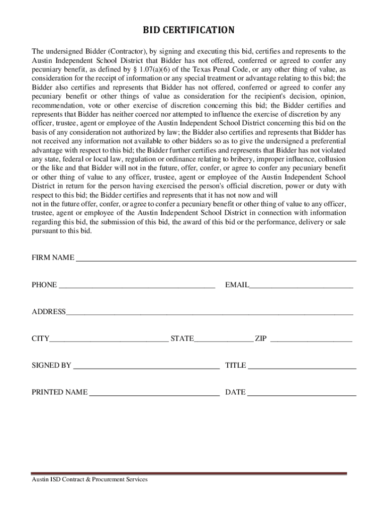 Fillable Online Exhibit B -2 BIDDER QUALIFICATION STATEMENT ...