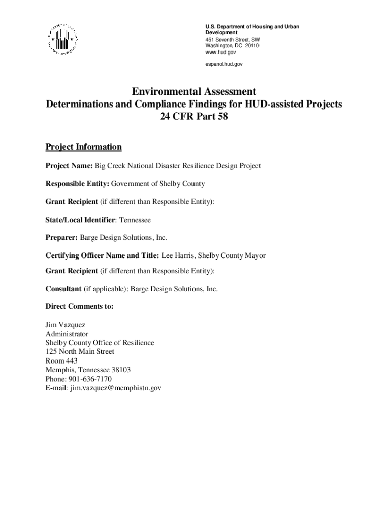 Fillable Online Project Name: Big Creek National Disaster Resilience Design Project Fax Email ...