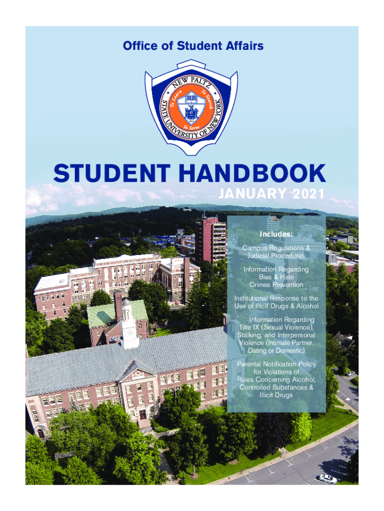 Fillable Online STUDENT HANDBOOK - SUNY New Paltz Fax Email Print - pdfFiller