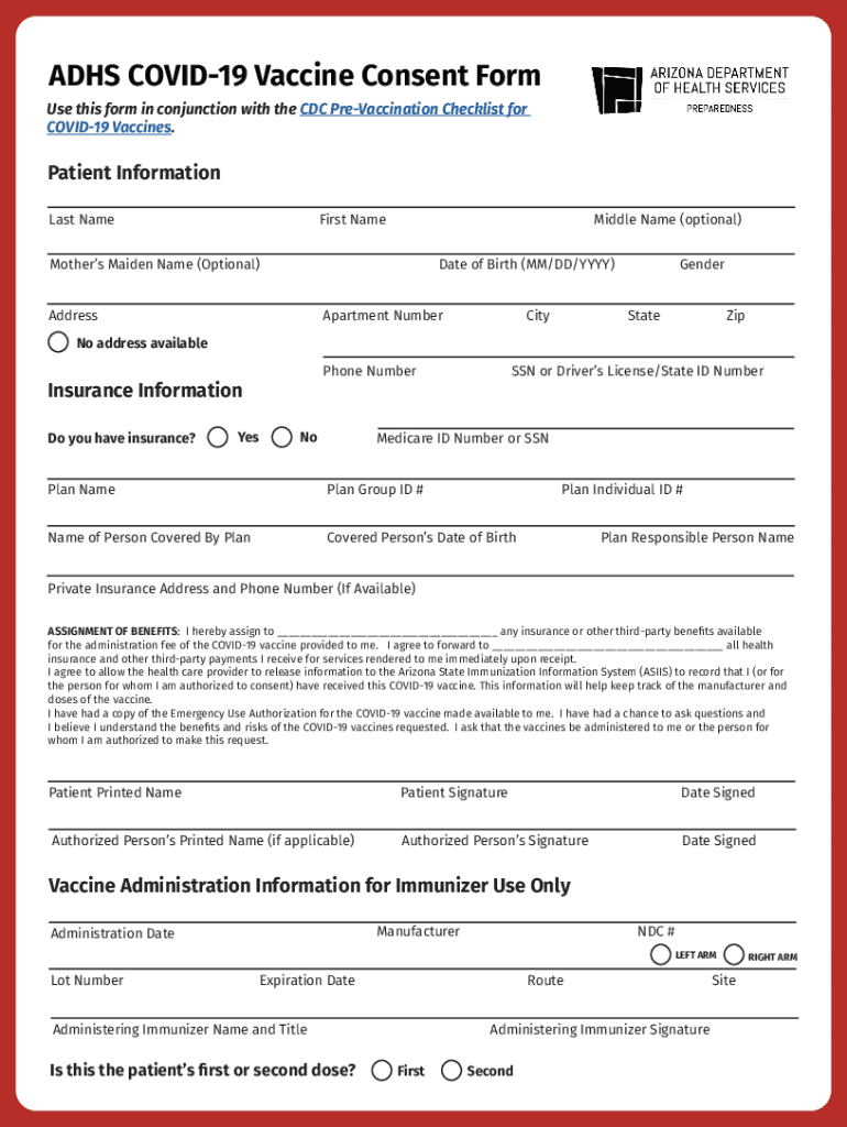 Fillable Online Use this form in conjunction with the CDC Pre ...