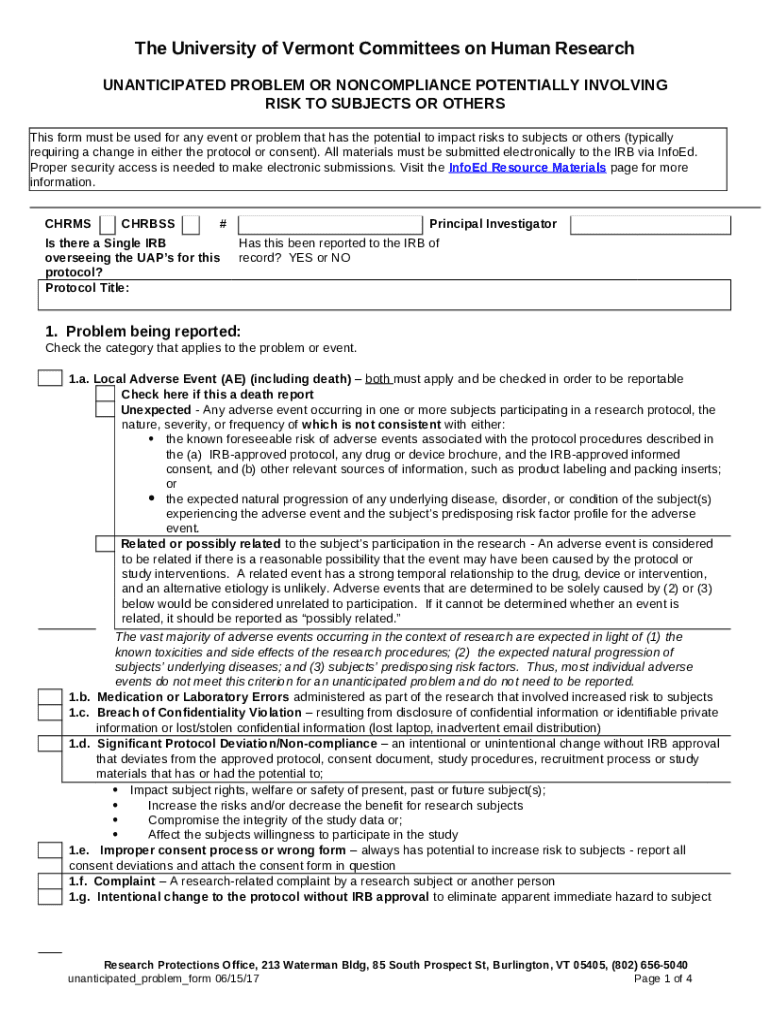 Human Research: Adverse Events Doc Template | pdfFiller