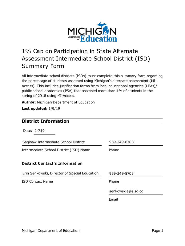 Fillable Online (ISD) Summary Form Fax Email Print - pdfFiller
