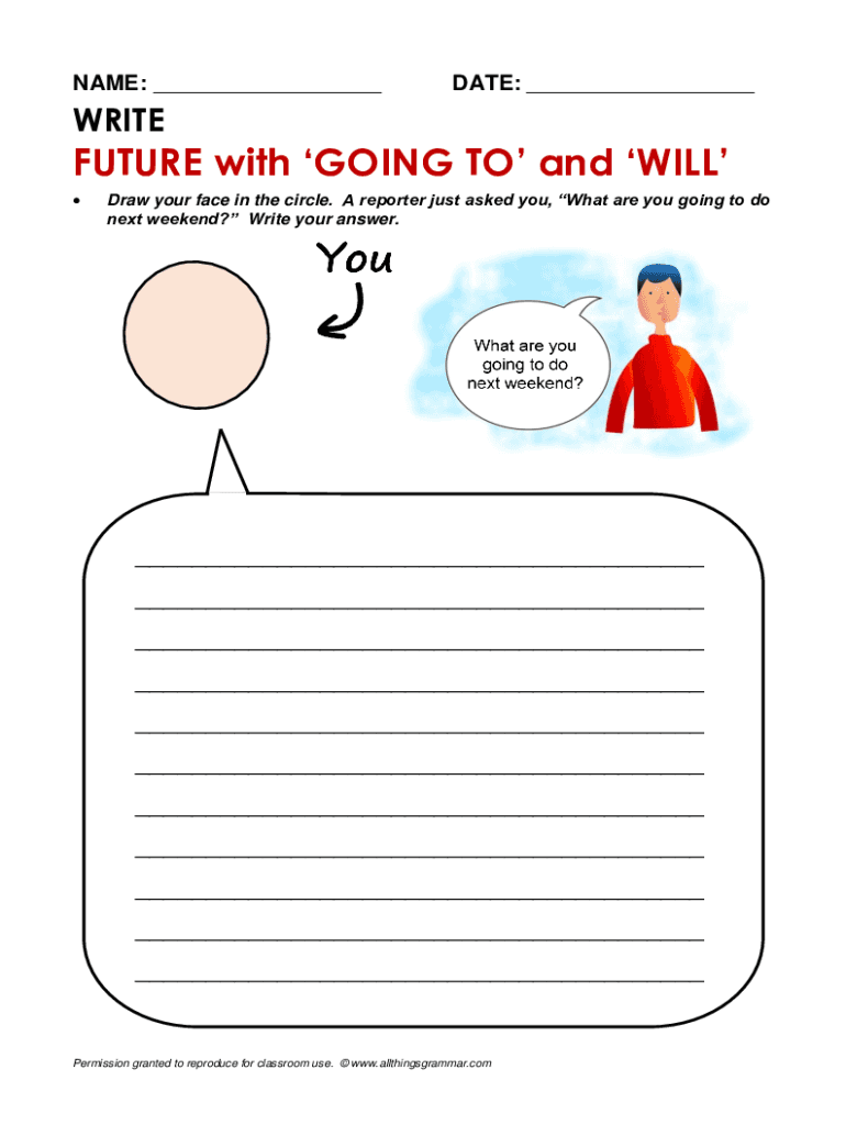 Fillable Online future tense will and going to worksheets pdf ...