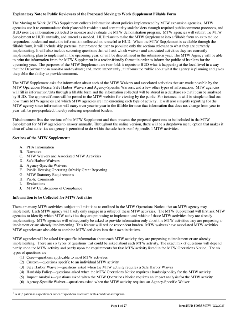 Fillable Online Explanatory Note to Public Reviewers of the Proposed ...