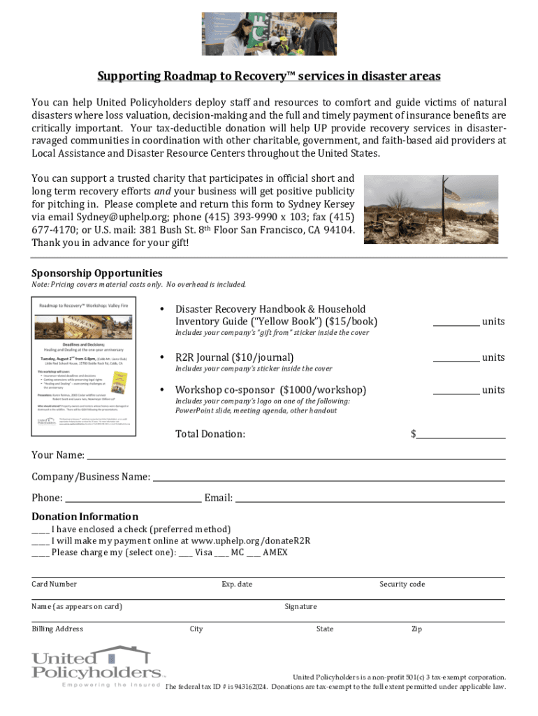 Fillable Online Roadmap to a Disaster Recovery and Business Continuity ...