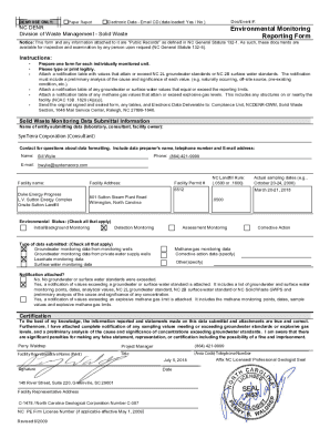 Fillable Online NC DEQ: DEQ Issues Permit to Construct New Lined Onsite ...