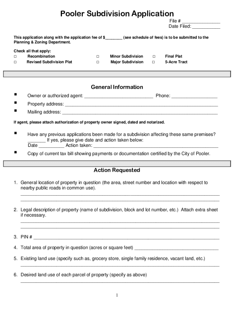 Fillable Online PDF Comprehensive Plan for the City of Pooler - Georgia Department of ... Fax ...