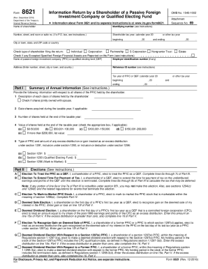 Fillable Online Form 8621 (Rev. December 2018) - Internal Revenue ...